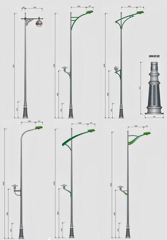 5 Mẫu Cột Đèn Đường Mạ Kẽm được ưa Chuộng Hiện Nay